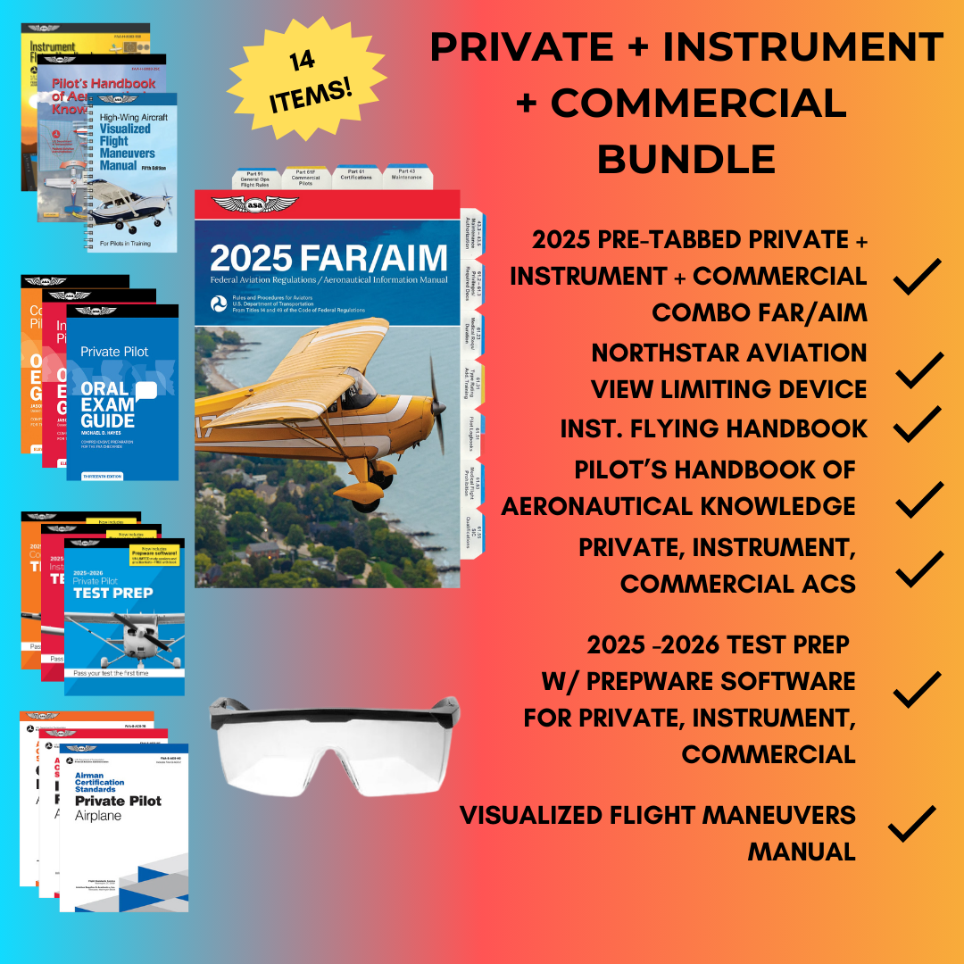 Private, Instrument, Commercial Bundle (for Accelerated Pilot Training ...
