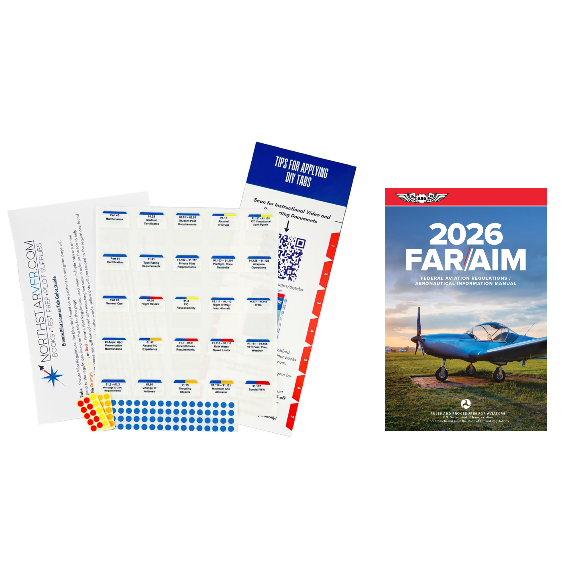 2026 ASA Do-It-Yourself (DIY) FAR/AIM Tabs - Northstar Aviation References